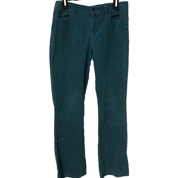 Talbots | Jeans | Talbots Boot Cut Curvy Fit Teal Blue Corduroy Pants ...